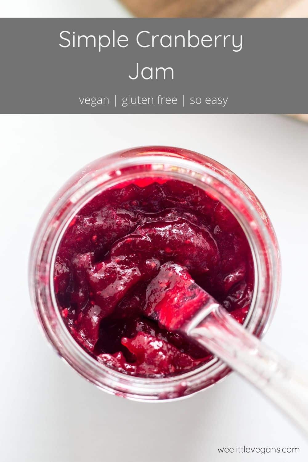 Simple Cranberry Orange Jam – Wee Little Vegans