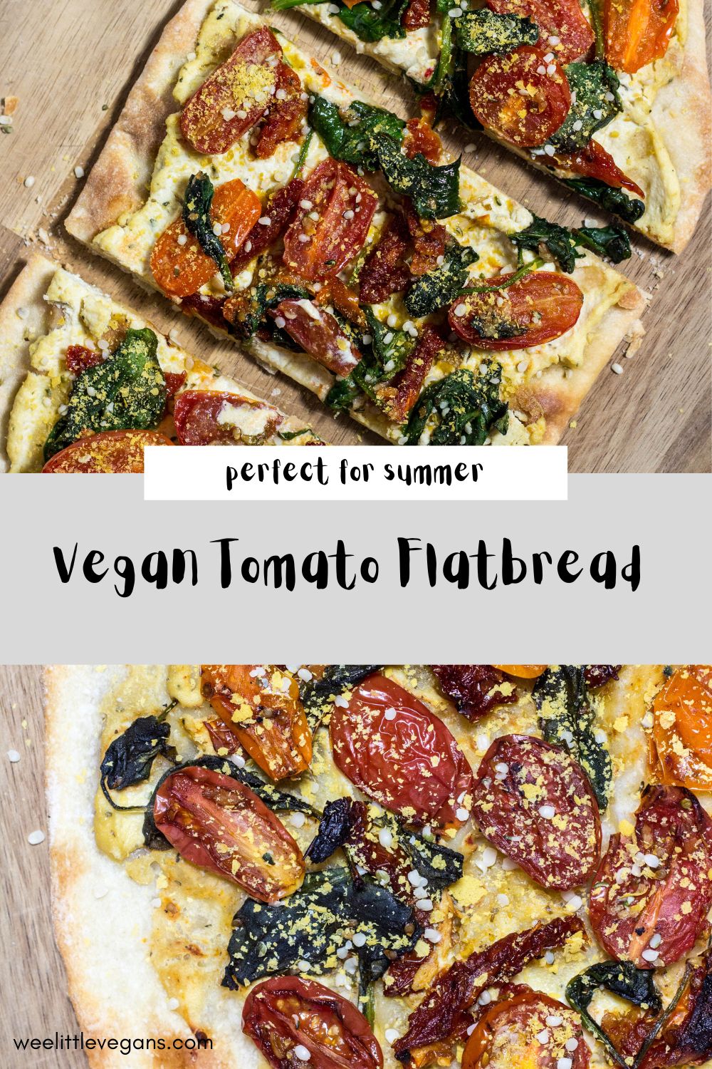 Vegan Tomato Flatbread – Wee Little Vegans